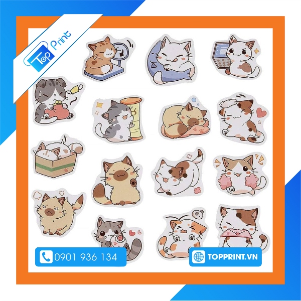 TOP 22+ Mẫu Sticker Mèo Cute File Vector, PNG, Ai, SVG - Tải Miễn Phí ...